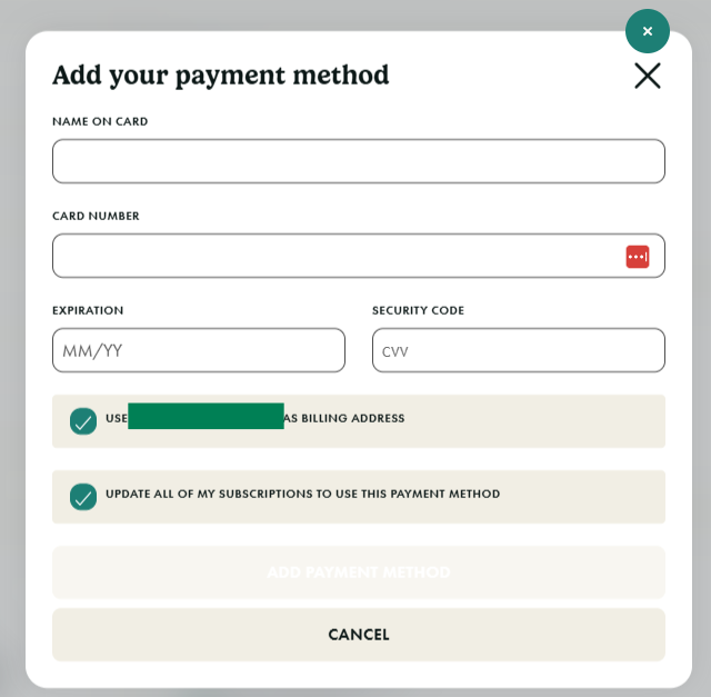 How do I update my payment method? – Wild
